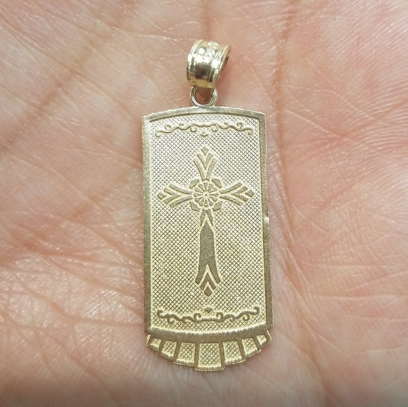 Jewelry | Solid Real 14k Yellow Gold Good Luck Pendant | Poshmark